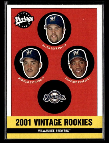 2001 Upper Deck Vintage Allen Levrault / Horacio Estrada / Santiago ...