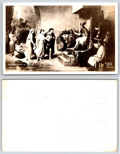 Mexico TOLTEC EMPRESS XOCHITL THE DISCOVERY OF PULQUE RPPC Postcard ...