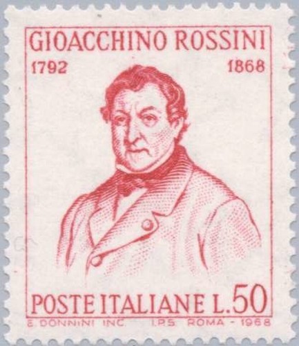 ITALY -1968- Gioacchino Rossini, Composer (1792-1868) - MNH Stamp ...