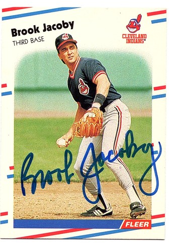 Brook Jacoby Autograph On A 1988 Fleer - Cleveland Guardians | eBay