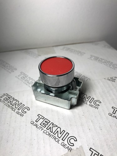 New 1x 2AF3 22mm Push button Metal Momentary Red Flush Operator Teknic ...