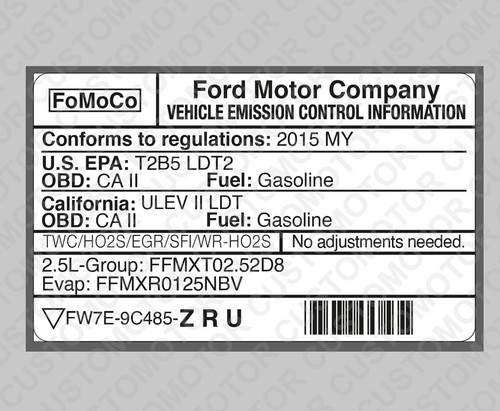 CUSTOM DECAL Replica DECAL Label Sticker for FORD | eBay