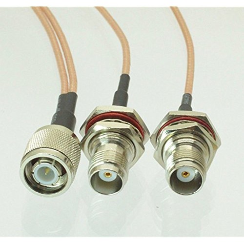 1pc TNC male plug to Y 2x TNC jack female Splitter Combiner pigtail ...