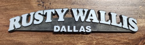 Rusty Wallace--Dallas Tx—Plastic Dealer Emblem Car vintage SM5940 | eBay