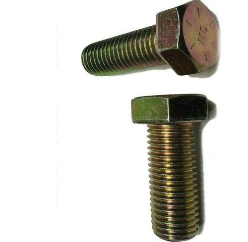 Pr-Mch 7/8-9 x 1-3/4 FT, Hex Bolt Yellow Zinc Plated Grade 8 Cap Screw ...