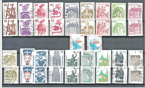 WEST GERMANY USED 1949 - 2000 C/D all issued BOOKLET stamps COMPLETE ...