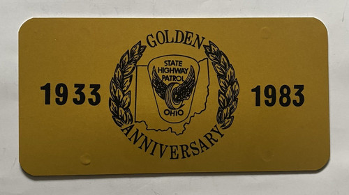 1983 Ohio State Highway Patrol 50th Anniversary License Plate OSHP ...