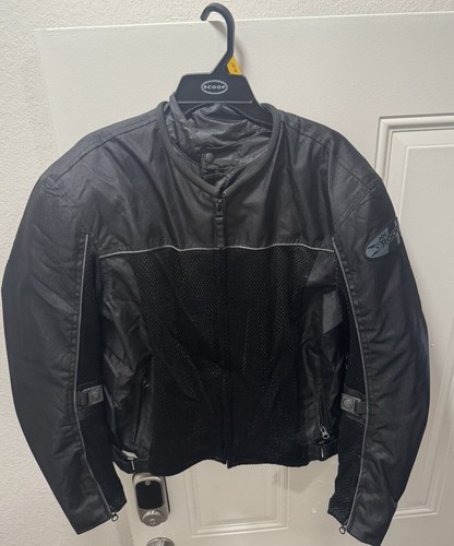 Joe Rocket Velocity Mesh Black Motorcycle Jacket Black Men's Size M | eBay