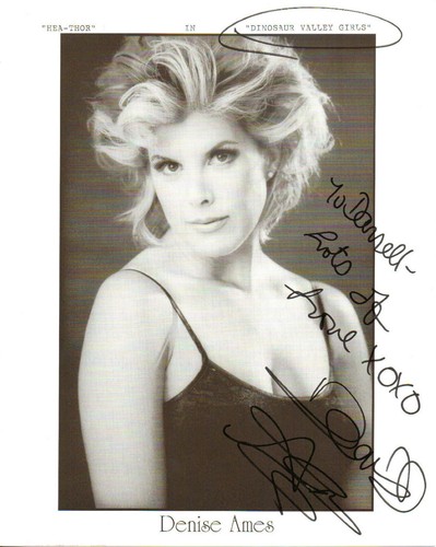 DENISE AMES - Actress - Dinosaur Valley Girls / Death Riders - Autograph Photo | eBay