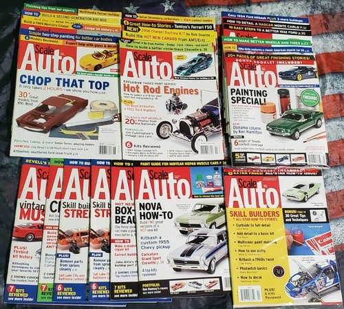 2006 to 2009 Lot Of 24 Scale Auto model Kit Magazines Mag Issues ...