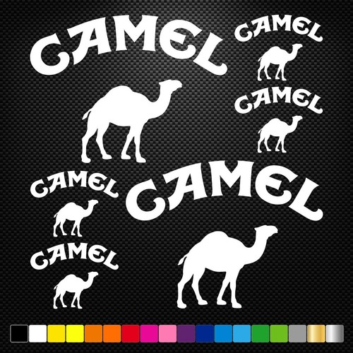 CAMEL - 6 Decals Stickers Sponsors Car Bike Motorcycle Motocross MX ATV ...