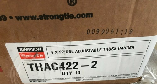 Simpson Strong Tie THAC422-2 Simpson Strong Tie Double 4-Inch by 22 ...