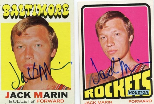 Rockets Jack Marin signed 1972 -73 Topps Card | eBay