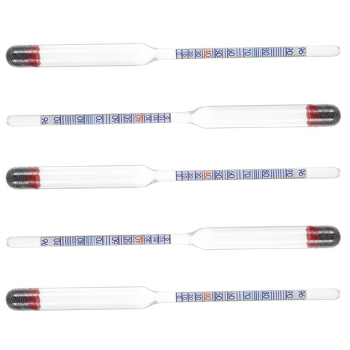 5pcs Hydrometer for Wine Making Alcohol Meter Triple Scale 0- | eBay UK