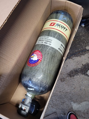 SCOTT 4500psi 60 Min Carbon Fiber SCBA Air Pak 10009672 Tc-su5134-310 ...