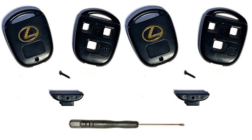 2 3B Lexus Remote Head Shell Repair Kit DIY NO LOCKSMITH NEEDED + 1 ...