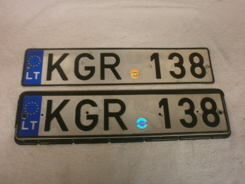 2X LITHUANIA VILNIUS EUROSTARS HOLOGRAM & STICKER # KGR 138 RARE ...
