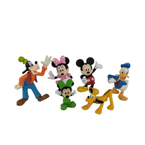 Disney Mickey Minnie Mouse Donald Goofy Pluto Action Figure Toy Cake ...