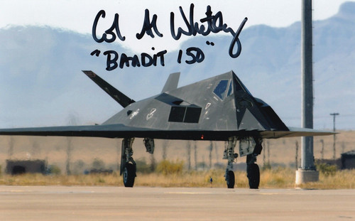 Stealth Fighter Pilot Bandit 270 Desert Storm F-117A SIGNED 4x6 PHOTO ...