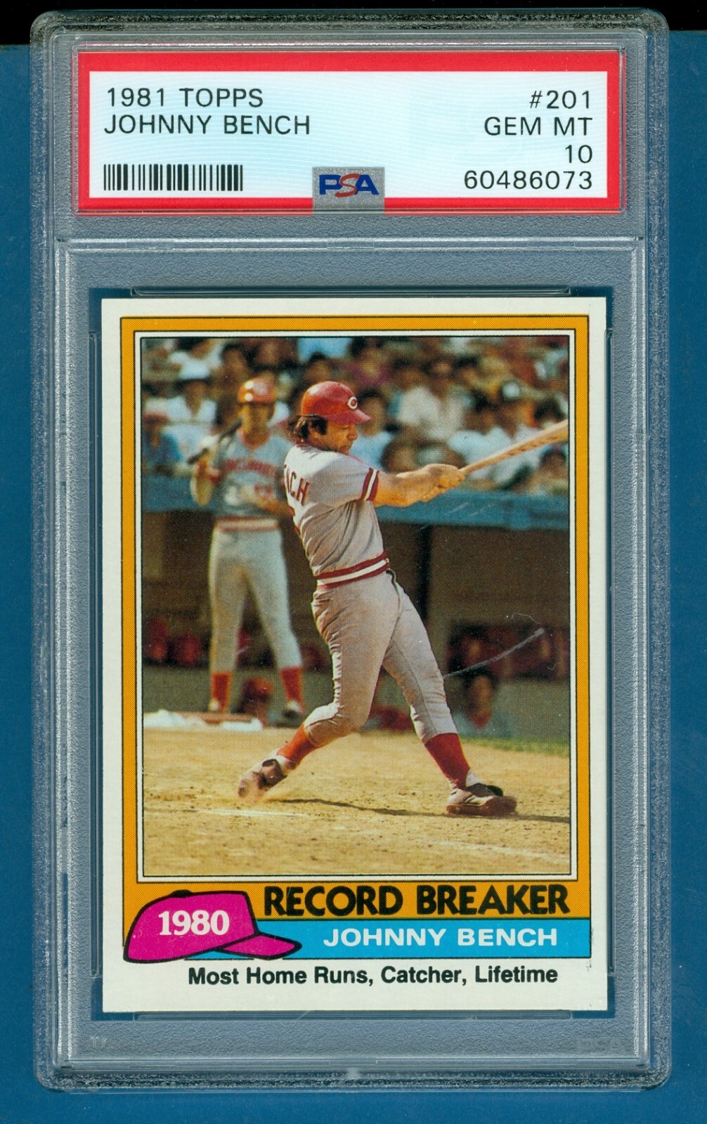 Johnny Bench 1981 Topps #201 Record Breaker Price Guide - Sports Card ...