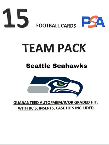 Seattle Seahawks Mystery Packs!! 15 Cards Guaranteed Hit Auto/Mem ...