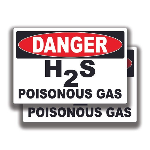 DANGER H2S POISONOUS GAS DECAL Stickers Sign Bogo Truck Window | eBay