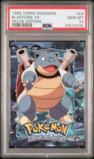 Blastoise 1999 Topps Pokemon Movie Edition #E9 Base Price Guide ...