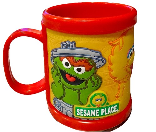 Sesame Place Souvenir Handled Mug Plastic Cup Mug Personalized Name ...