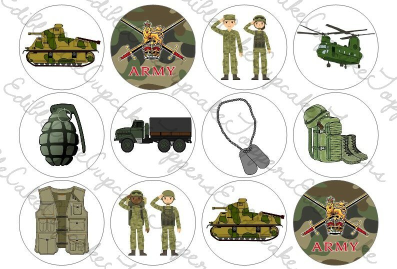 Las mejores ofertas en Decoraciones para Pastel Torta militar Picks | eBay