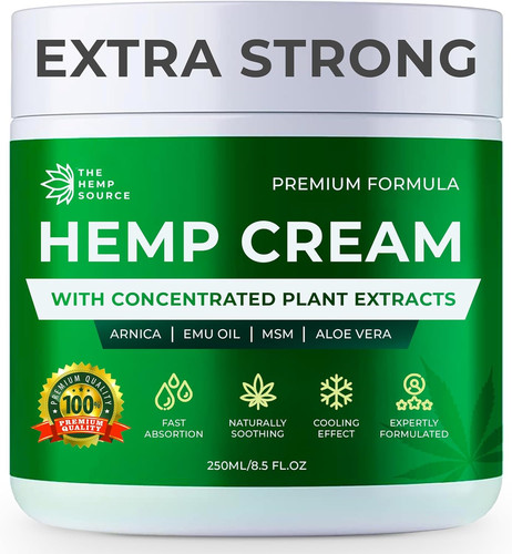Hemp Cream Extra Strong | High Strength Hemp Oil Formula | Hemp Oil ...
