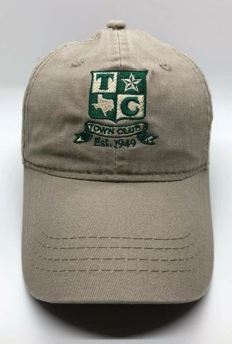 TC Town Club Texas Est 1949 Cap Hat Adult Adjustable Beige 100% Cotton ...
