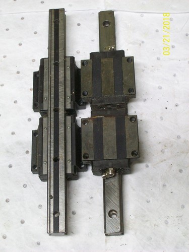 *1 SET* THK (2) 11" GUIDE RAILS (3) THK HSR20 (1) SR20 LINEAR BEARING ...