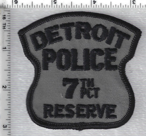 Detroit Police (Michigan) 7th Precinct Reserve Shoulder Patch - new ...