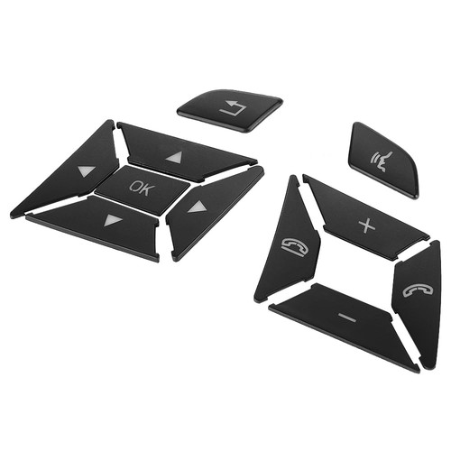 Car Steering Wheel Button Stickers Cover Replacement for Mercedes Benz ...