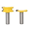2 pcs 1/4" Shank 1/4" Dia Canoe Flute and Bead Router Bit Set ...