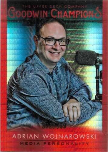 ADRIAN WOJNAROWSKI 2020 UPPER DECK GOODWIN CHAMPIONS PLATINUM ORANGE ...