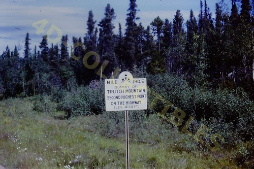 Vintage Slide Photo Mile 1305 Scenic View of Trutch Mountain and Forest ...