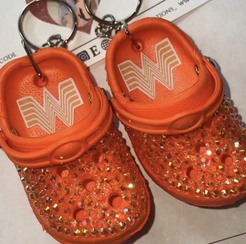 Whataburger keychain, Croc Mini Keychain, Foodie Keychains (2pc) | eBay