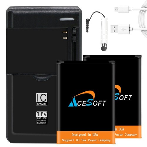 High Quality 2x 3990mAh Battery+Charger+3ft Cable for LG Optimus ...