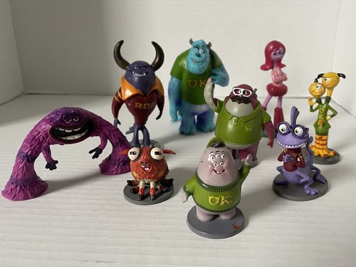 Monsters University Monsters Inc. Lot of 9 Figures Disney Pixar MU ...