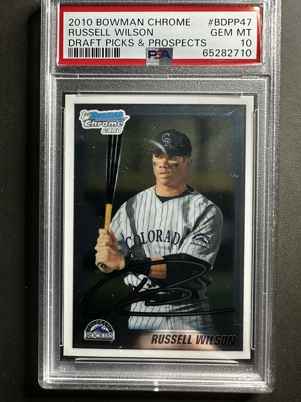 Russell Wilson 2010 Bowman Draft #BDPP47 Chrome Prospects PSA 10 Price ...