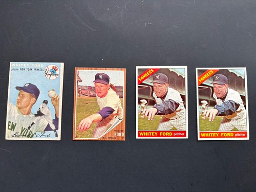 Lot of 4 Topps Whitey Ford cards, 1954, 1962 and two 1966 | eBay