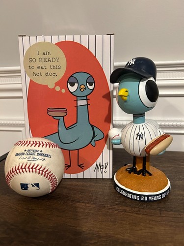 Mo Willems The Pigeon Bobblehead New York Yankees 2024 New in Box | eBay
