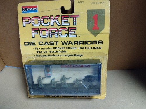 Monogram Pocket Force US 1st Infantry WWII Die Cast Warriors 8075 Never ...