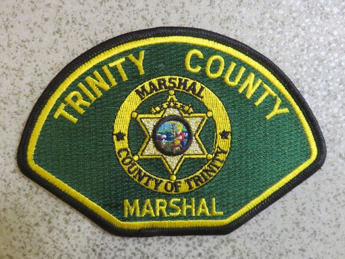 Older Trinity County Marshal shoulder patch, New cond., CA., California ...