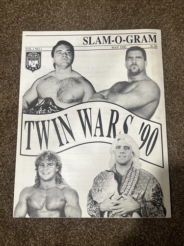 AWA Twin Wars ‘90 Wrestling Program Ric Flair Brian Pillman Rare | eBay
