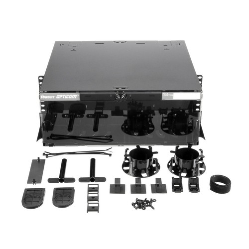 Panduit FCE4U Rack Mount Enclosure 12 FAP/Cassette Slots 4 RU Black | eBay