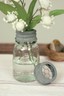 MASON JAR 1/4 Pint Midget Mini FLOWER FROG Chicken Wire Lid Rustic ...
