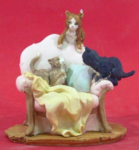 Cat Cats Figurine Animal Figurine Cat Figure castagna | eBay