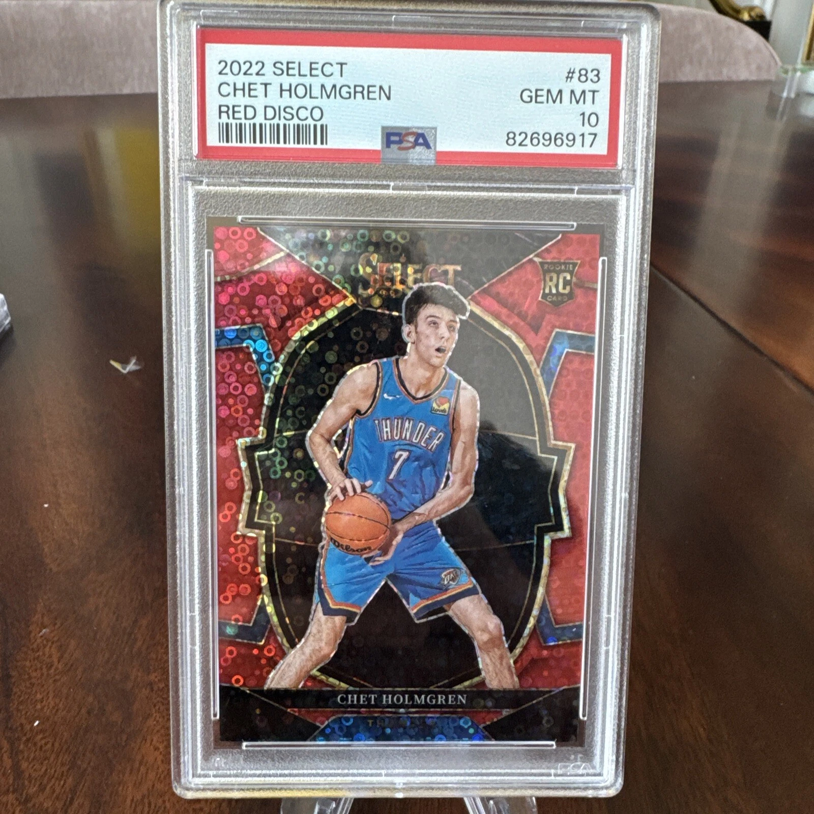 Chet Holmgren 2022 Select #83 Concourse Red Disco /49 Price Guide ...